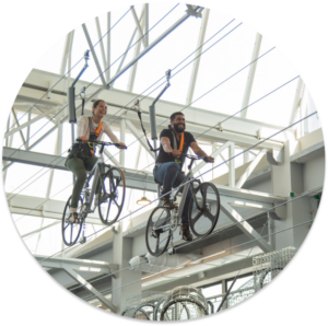 bicicleta sobre cable – kinezis